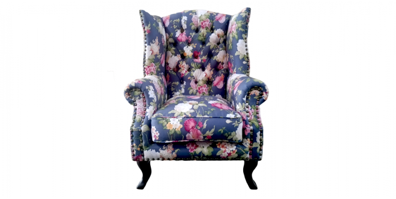 Μπερζέρα πολυθρόνα σε φλοράλ ύφασμα (0181) | ΠΟΛΥΘΡΟΝΕΣ ΜΠΕΡΖΕΡΕΣ