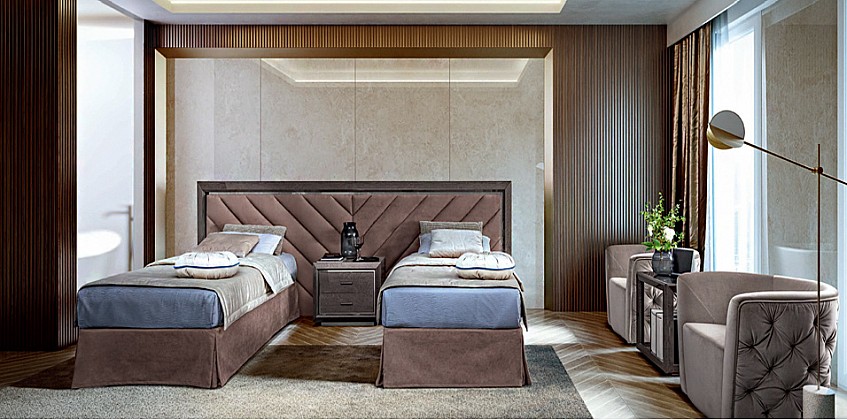 Σετ κρεβάτια μονά με μεγάλο κεφαλάρι (ELITE SET) -ΚΡΕΒΑΤΙΑ ΜΟΝΑ